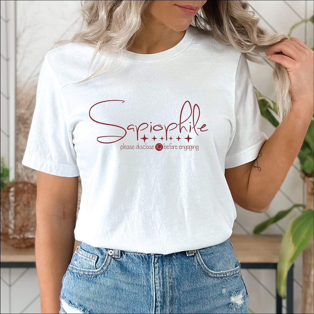 Sapiosexual Shirt-sapiophile Gift-intellectual Tee - Etsy