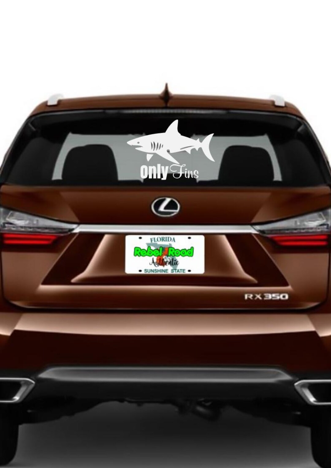 Only Fins Great White Custom Decal - Etsy