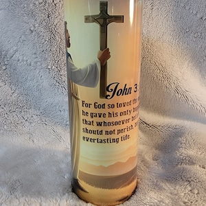 John 3:16 & Jesus Skinny Drink Tumblers - Etsy