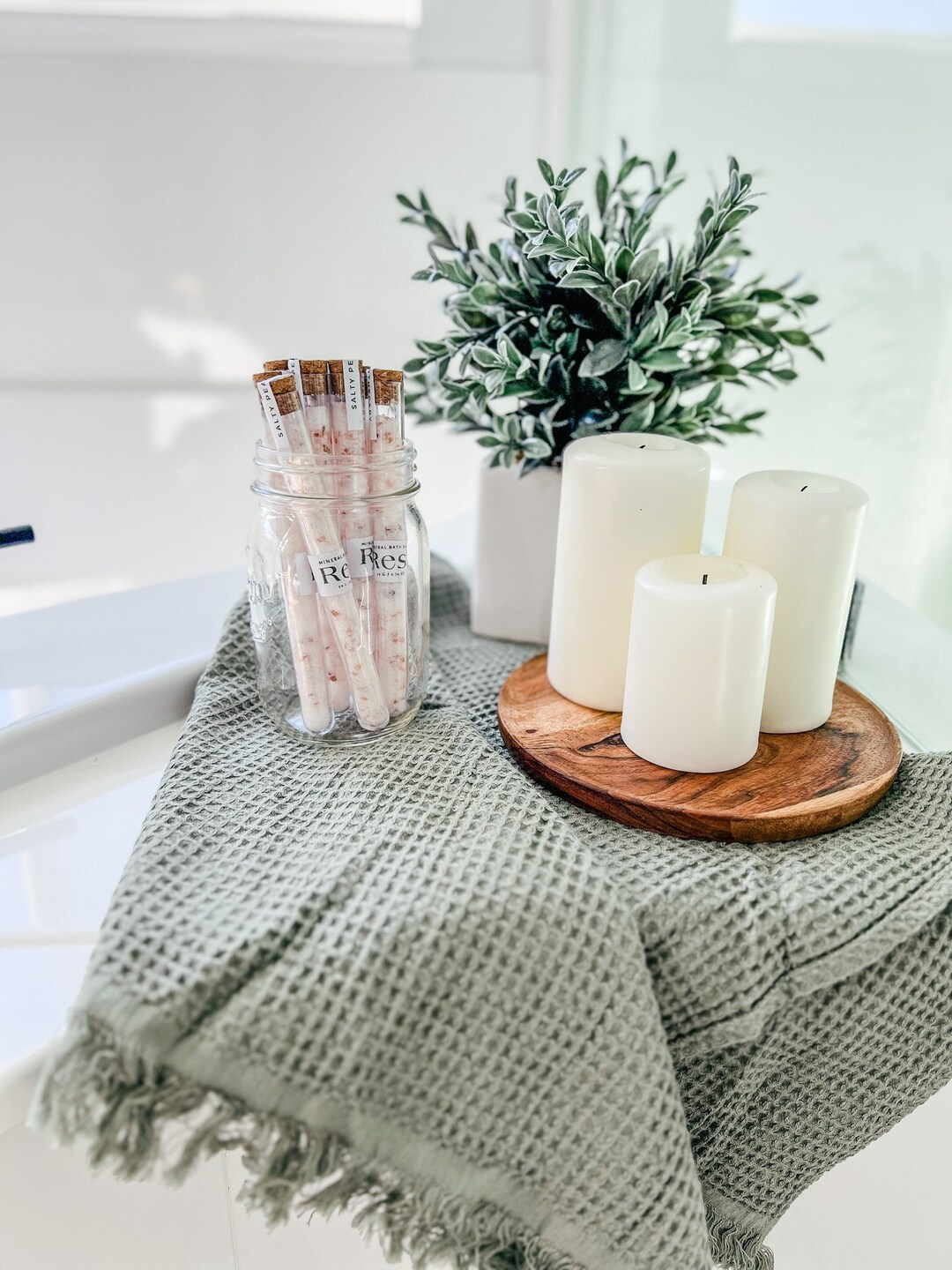 Pink Himalayan Bath Salt Test Tubes Bridal Shower Favor All Natural ...