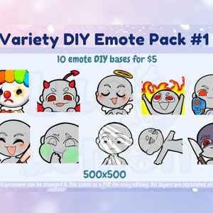 Variety DIY Emote Pack - Etsy
