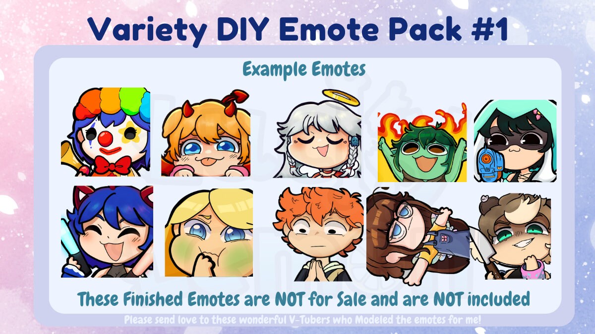 Variety DIY Emote Pack - Etsy