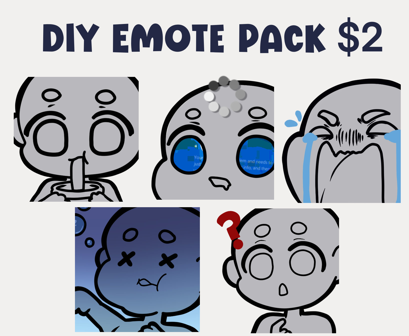 DIY Emote Pack : Emote Bases - Etsy