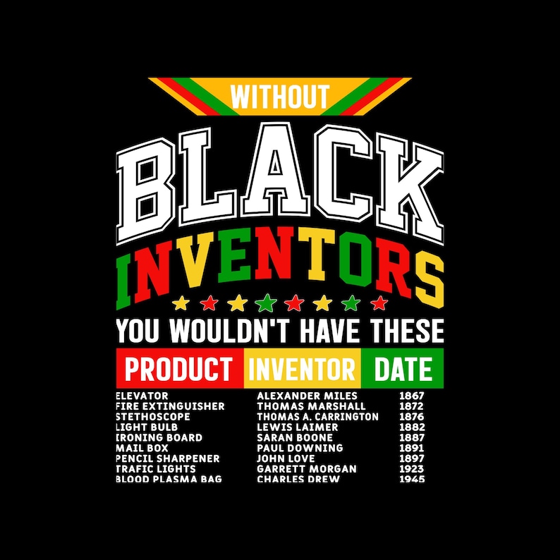 Black Inventors History Month PNG, African American Design (digital ...