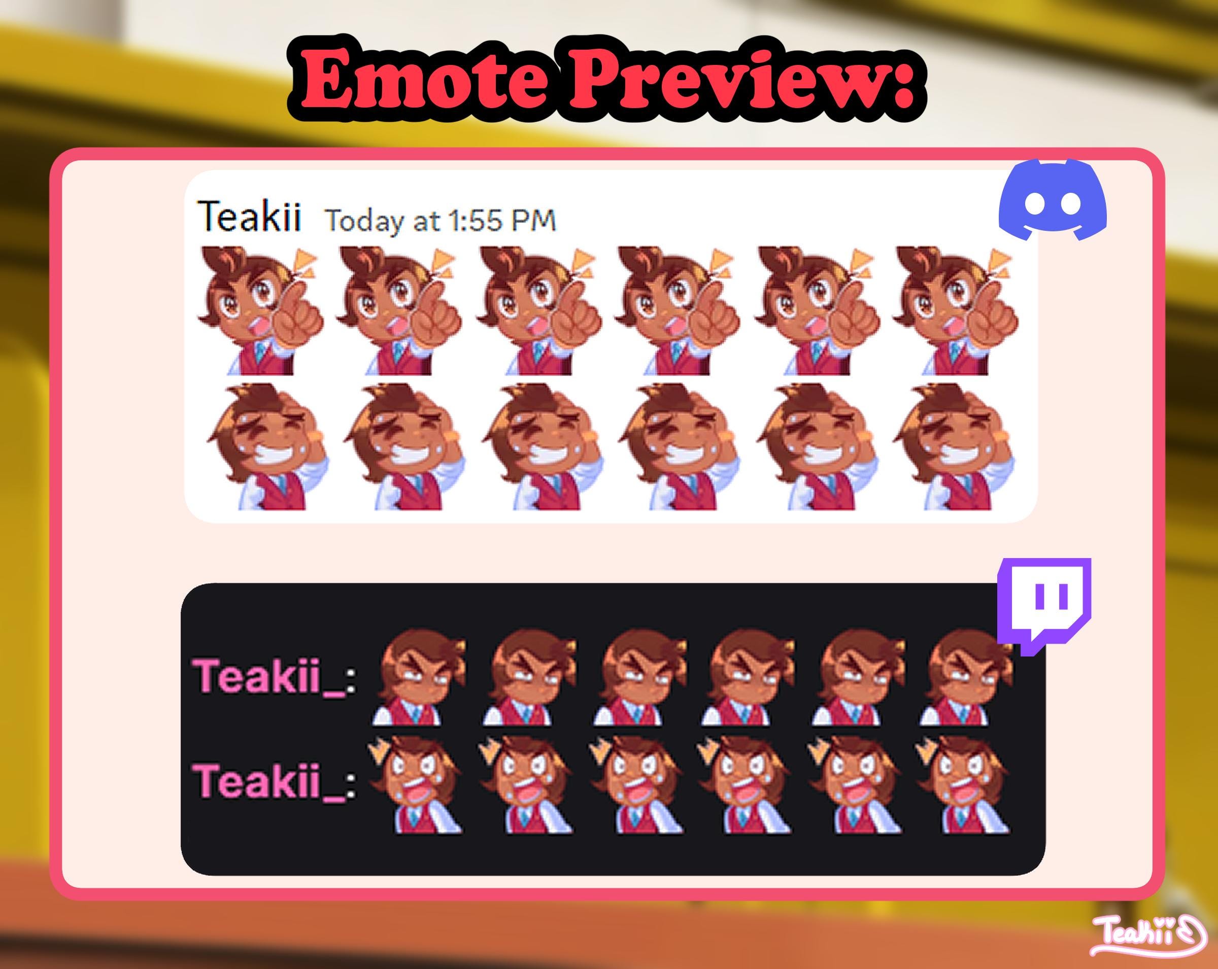 Ace Attorney Emotes: Apollo Justice | for Streams, Twitch, Youtube ...