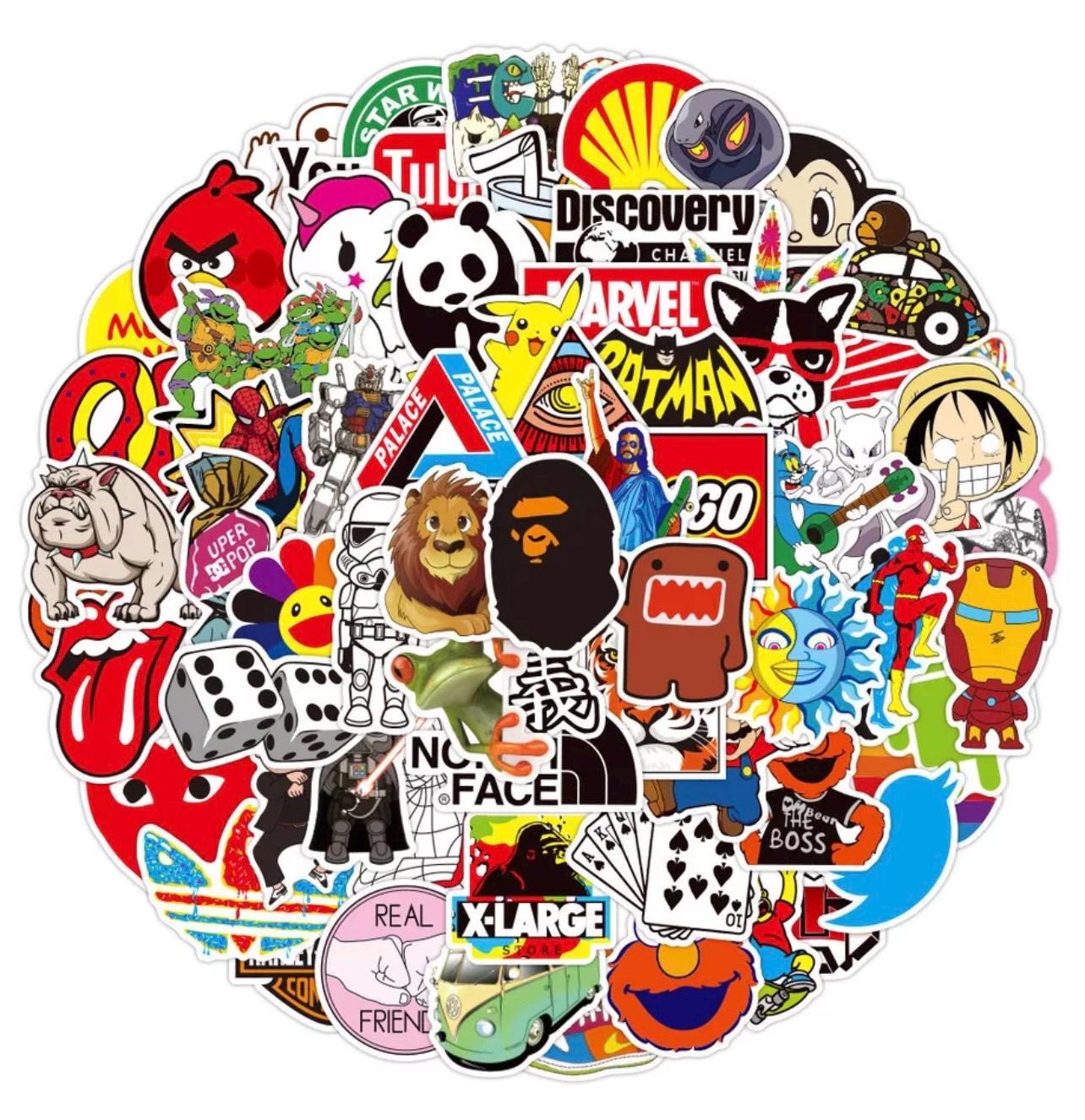 100 PC COOL Stickers Hypebeast | Graffiti | Skateboard Vinyl Laptop ...