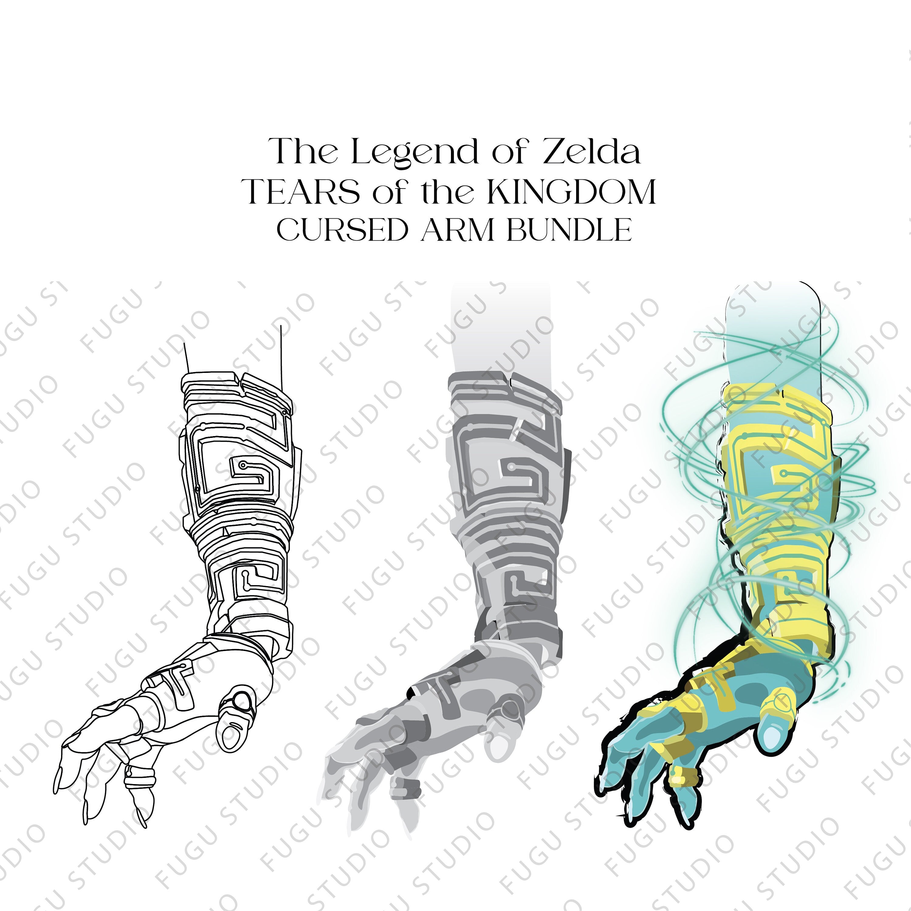The Legend of Zelda Tears of the Kingdom - Cursed Arm Bundle ...