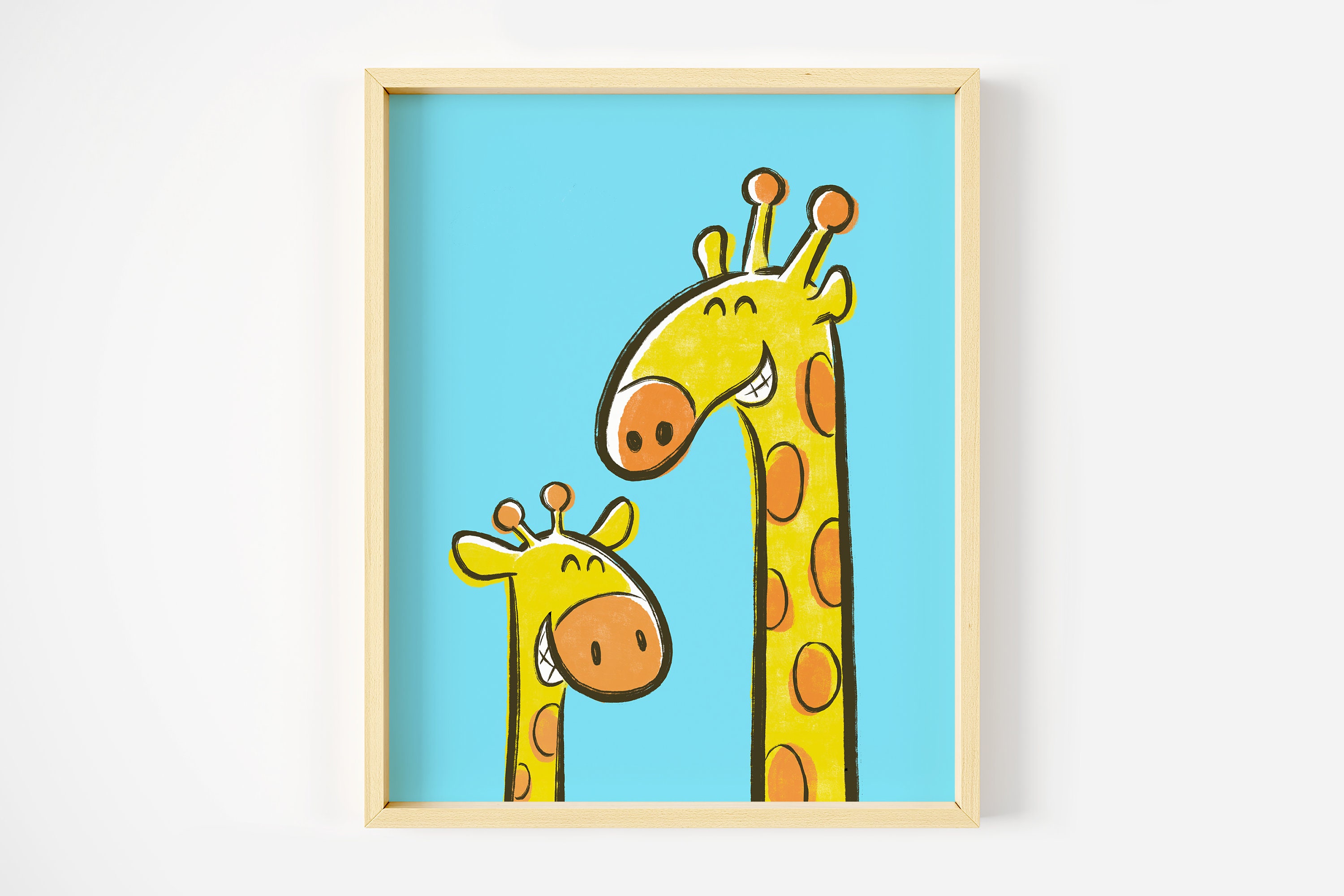 Giraffe Print, Nursery Decor, Printable Wall Art for Kids, Kids Room ...