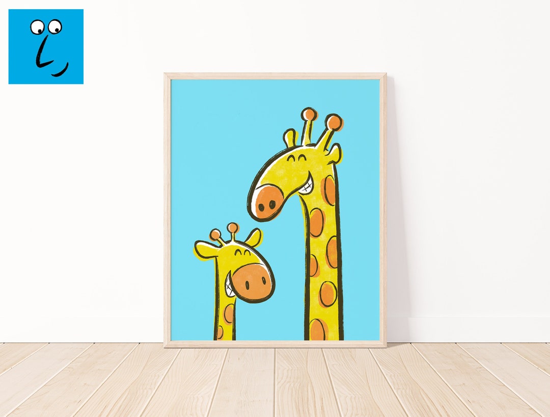 Giraffe Print, Nursery Decor, Printable Wall Art for Kids, Kids Room ...