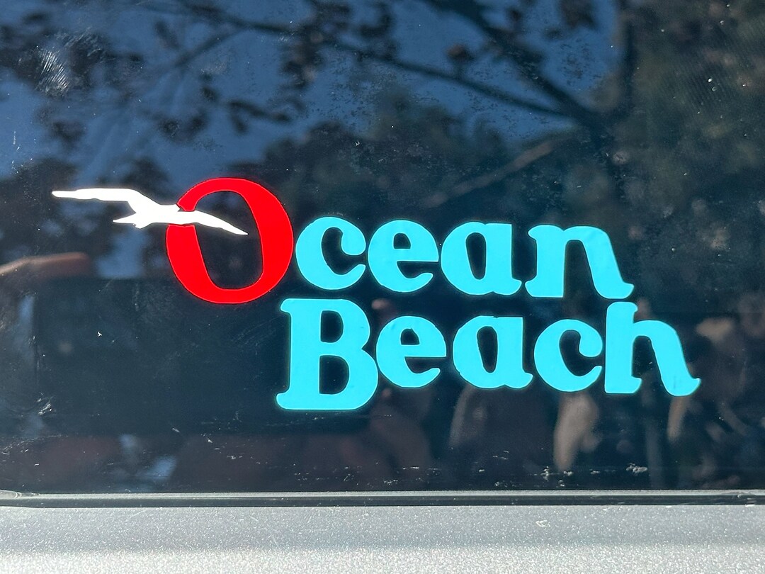 Ocean Beach OB San Diego Vinyl Window Decal Sticker - Etsy
