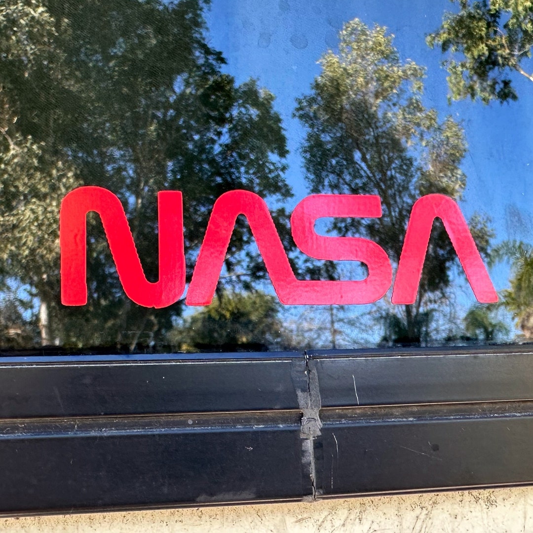 NASA Worm Logo Vinyl Window Decal Sticker - Etsy