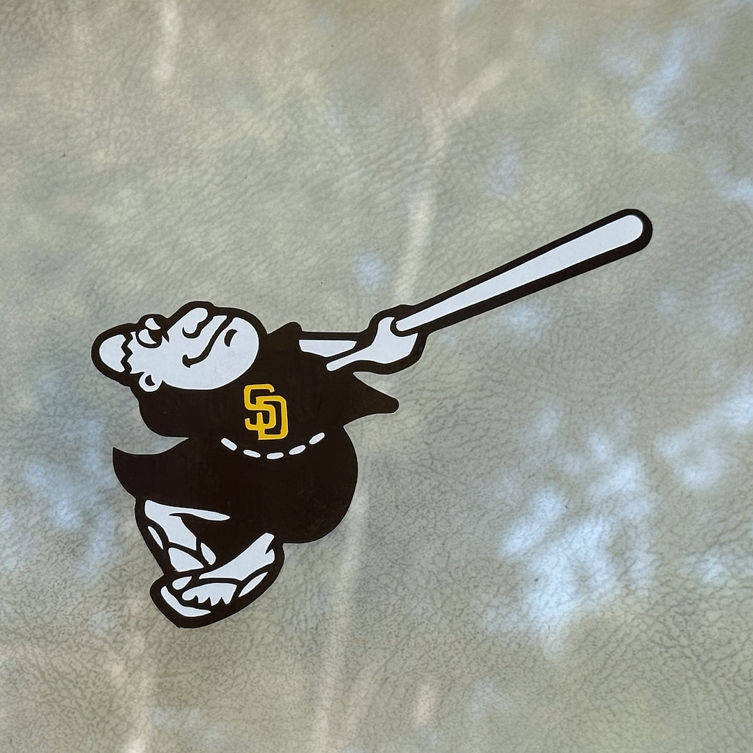 San Diego Padres Friar Vinyl Decal - Etsy