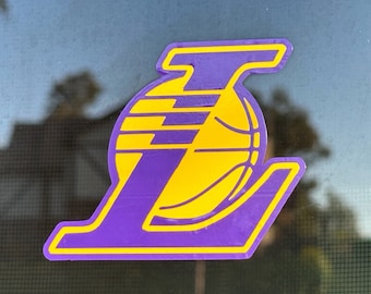 LA Vinyl Decal, Lakers Car Window Sticker, Lakers Decal for Window, Los ...
