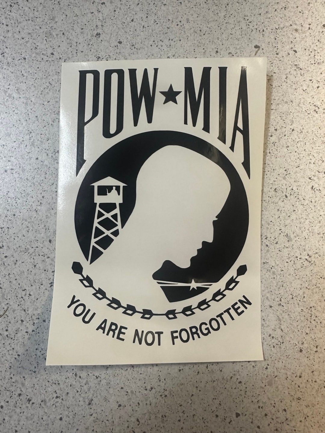 POW MIA Flag Vietnam Vinyl Decal - Etsy
