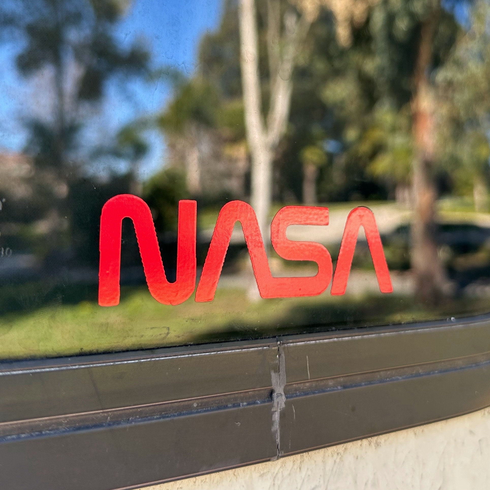 NASA Worm Logo Vinyl Window Decal Sticker - Etsy