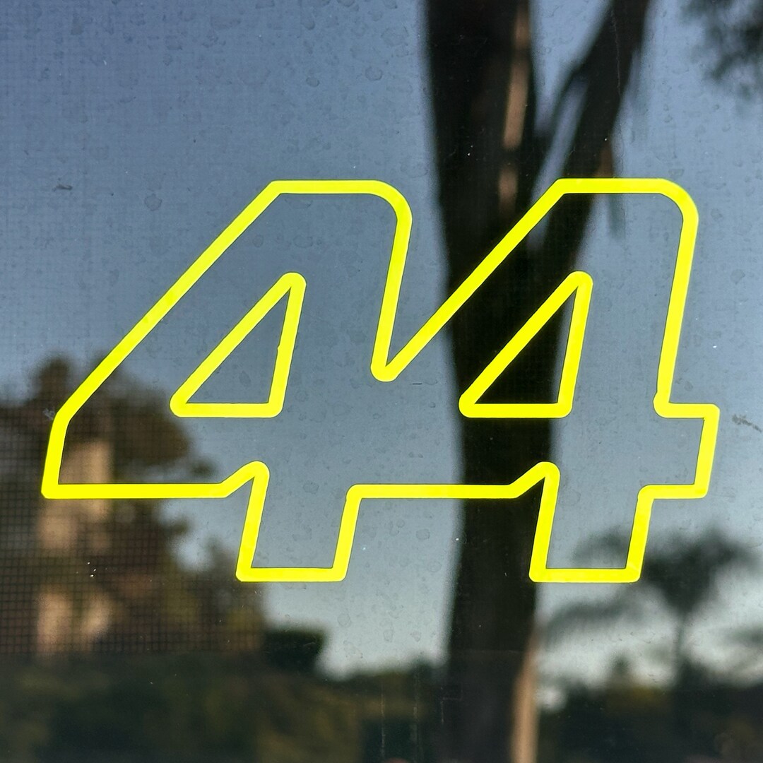 Lewis Hamilton 44 Vinyl Decal Sticker - Etsy