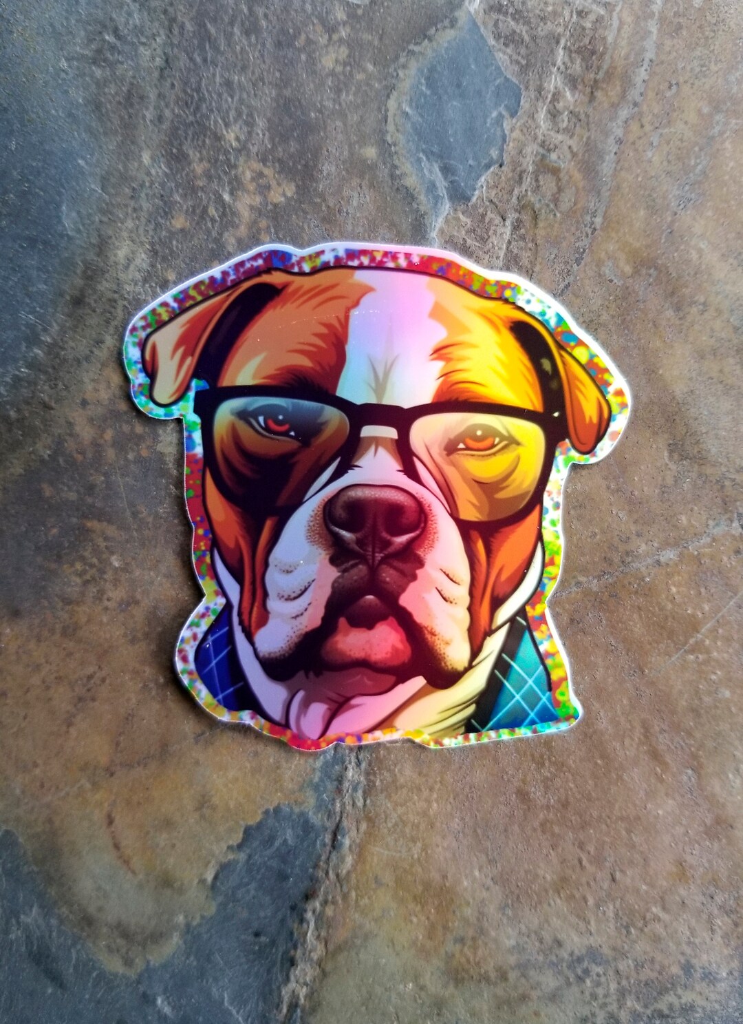 Dog Stickers, Hologram Stickers, Laptop Decals, Suncatchers, Trippy Art ...