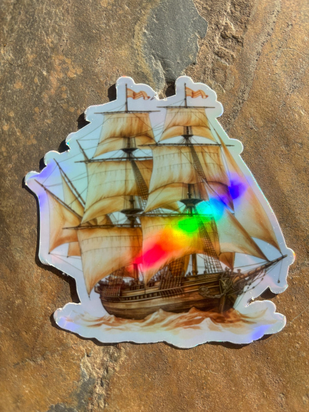 Ship Sticker, Hologram Sticker, Laptop Decals, Suncatchers, Sailing ...