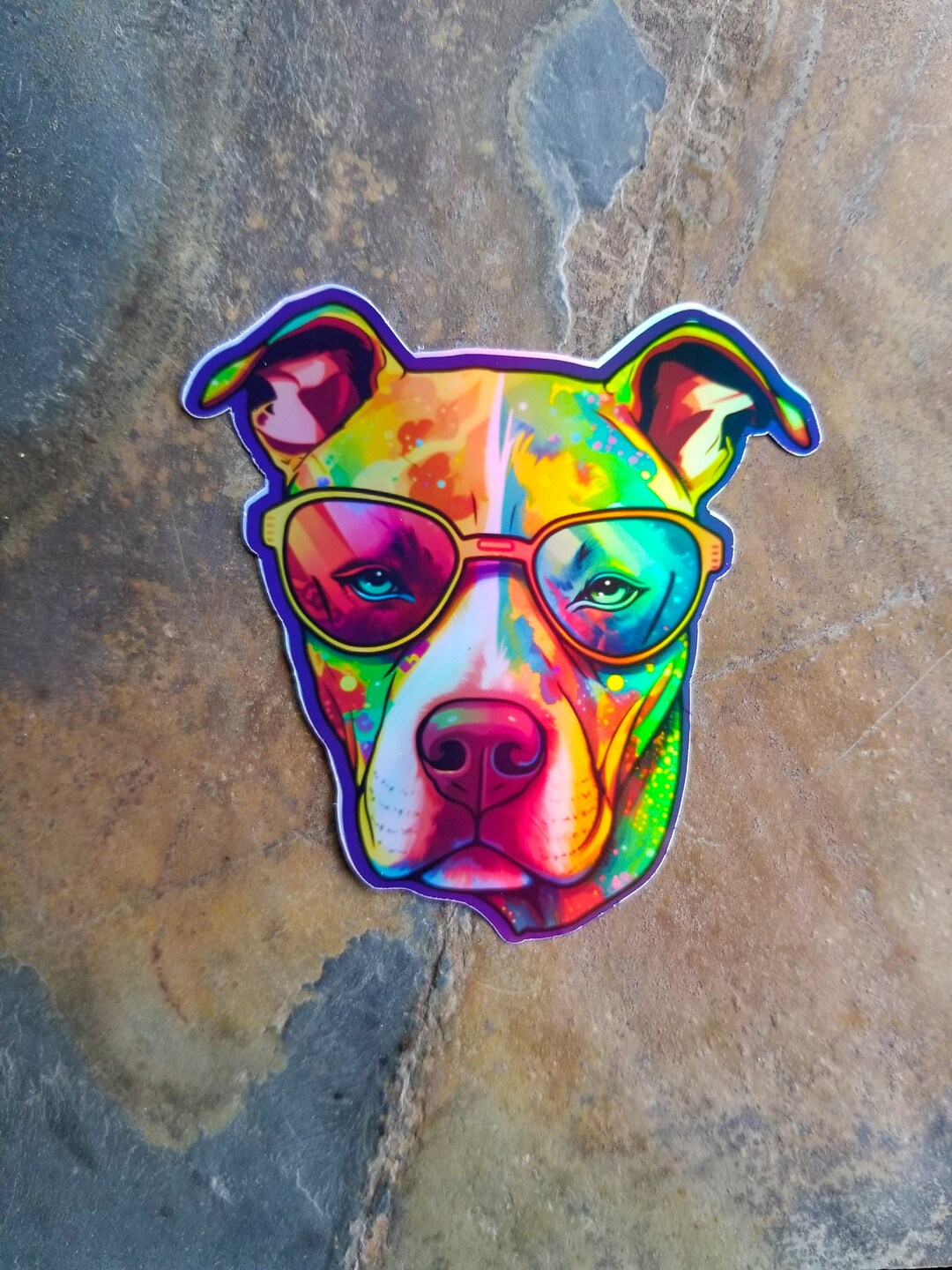 Dog Stickers, Hologram Stickers, Laptop Decals, Suncatchers, Trippy Art ...