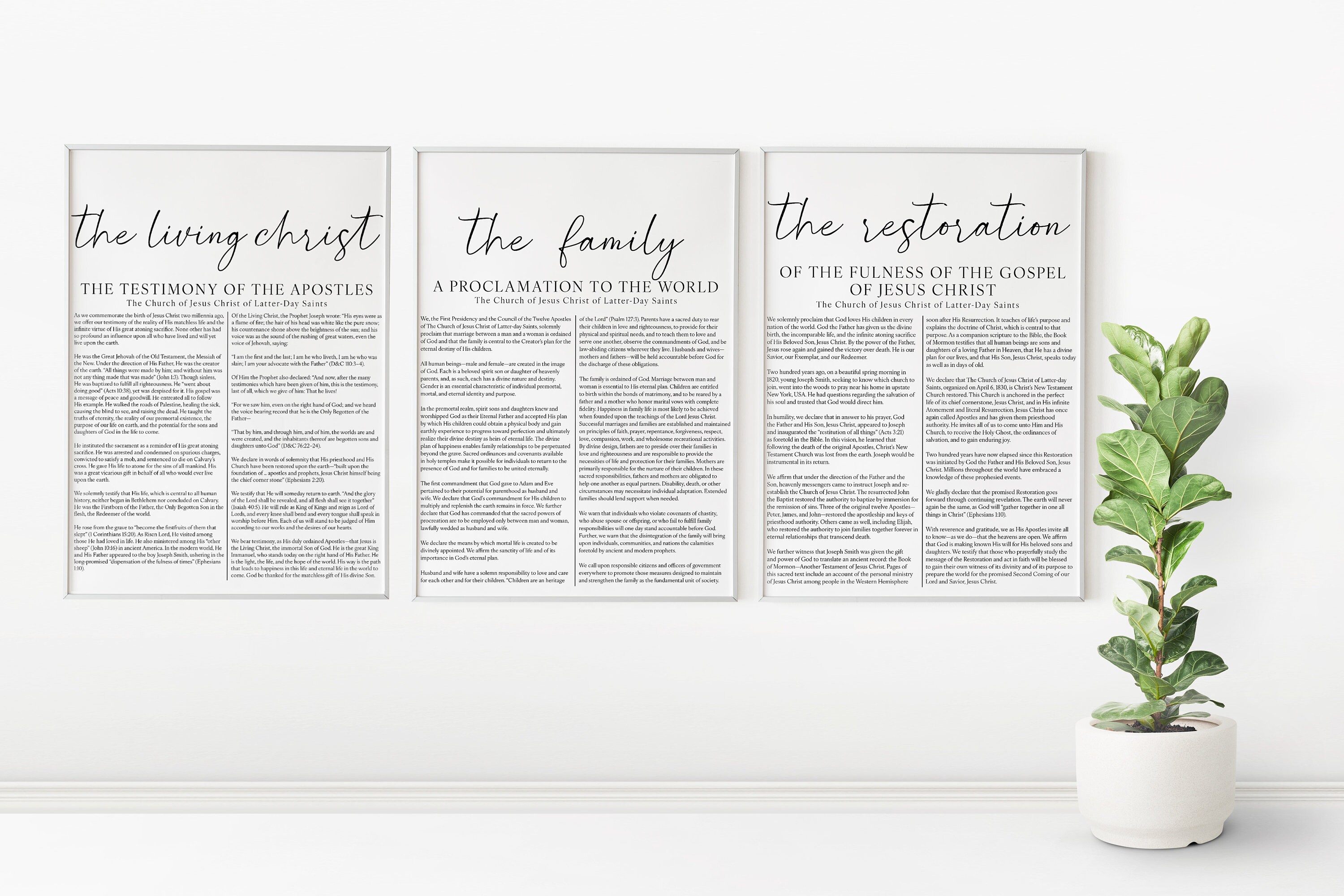 The Restoration Proclamation Printable, LDS Digital Downloads, the ...