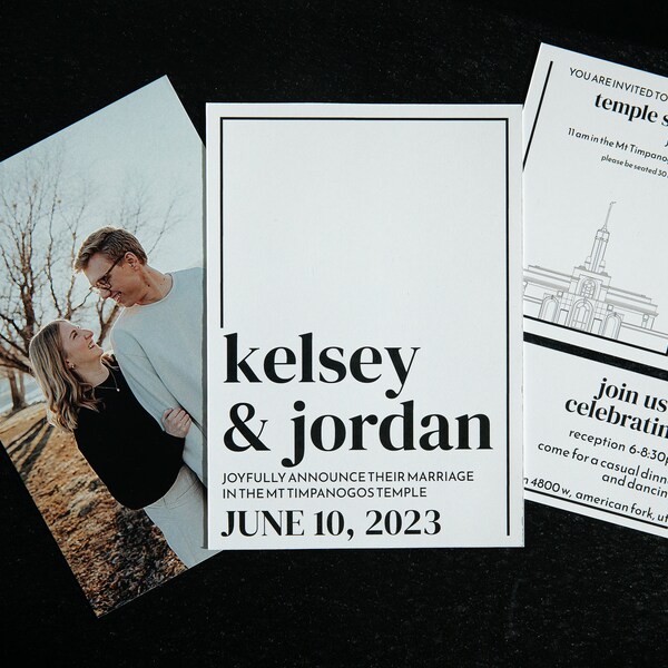Lds Wedding Invite - Etsy