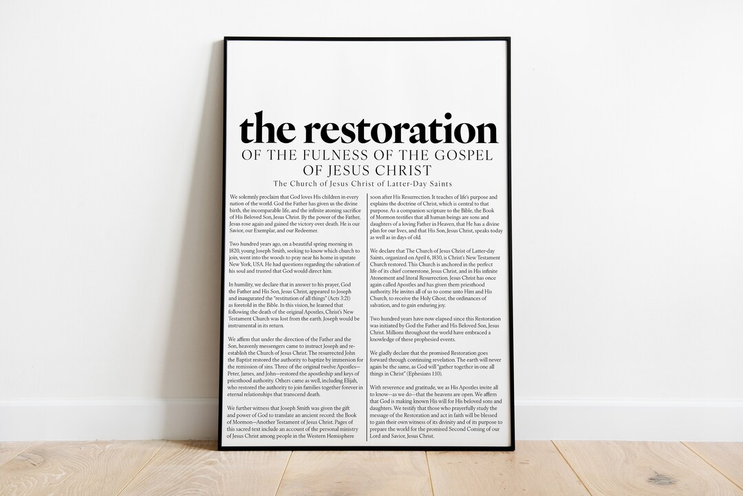 The Restoration Proclamation Download, the Restoration Proclamation ...