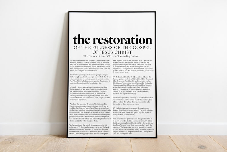 The Restoration Proclamation Download, the Restoration Proclamation ...