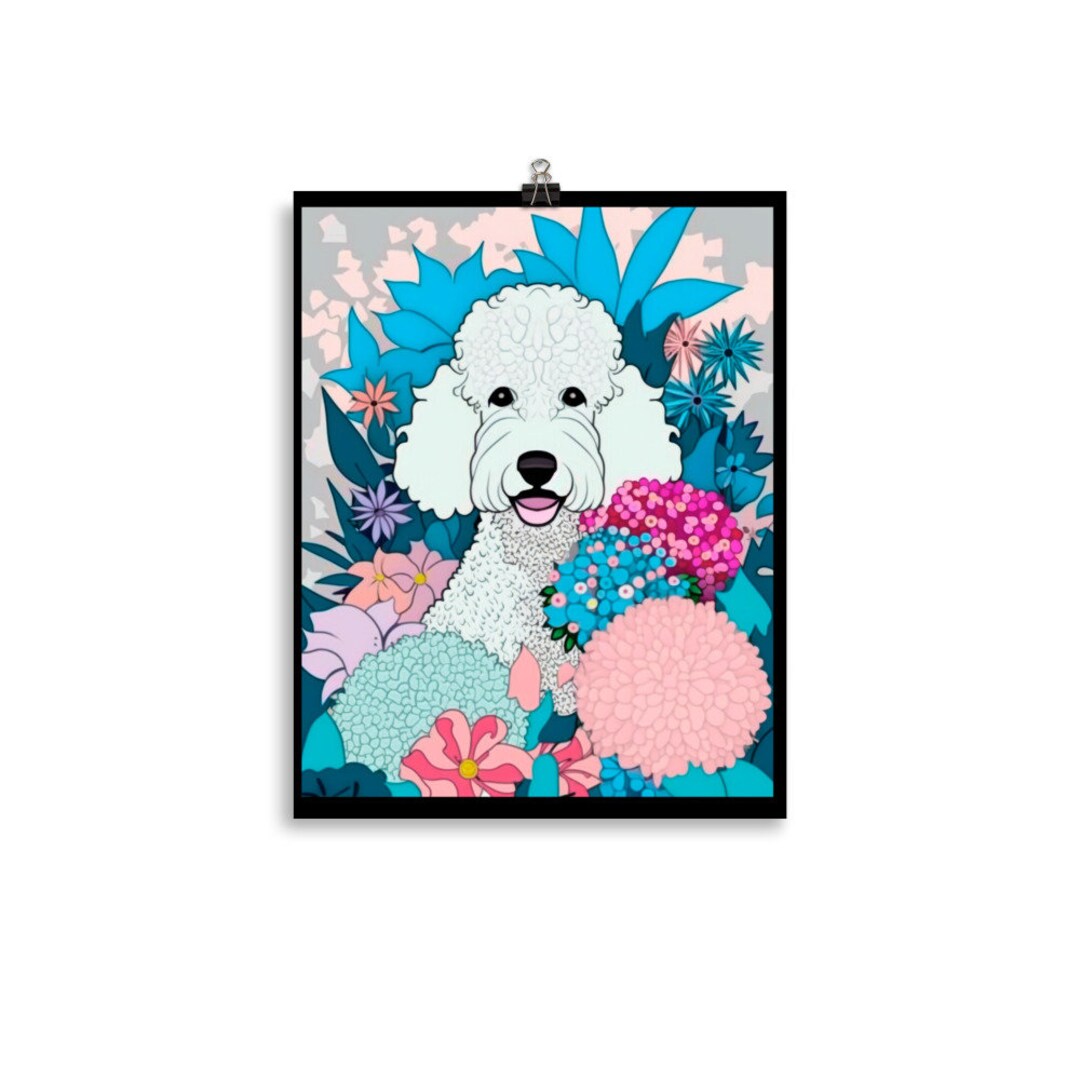 Adorable Poodle Poster - Perfect Wall Decor for Dog Lovers - Etsy