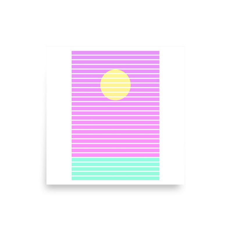 Coastal Calmness: Modern Minimal Beach Print - Etsy