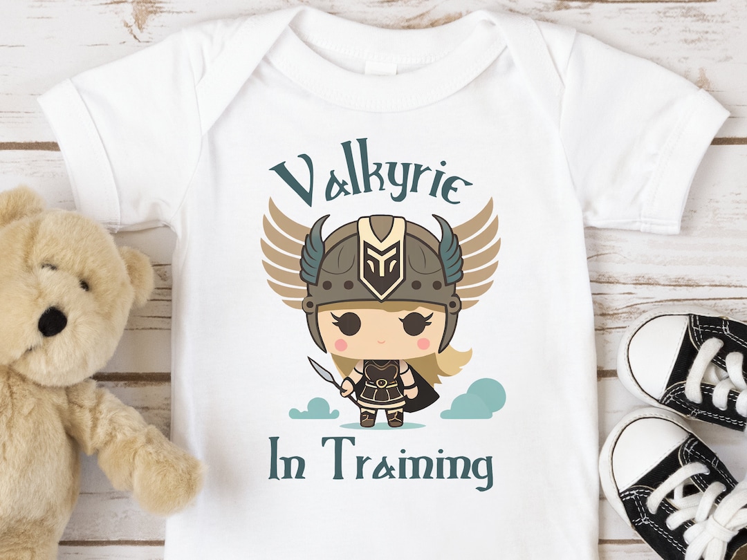 Valkyrie in Training Baby One-piece Bodysuit Cute Fantasy Baby Clothes ...