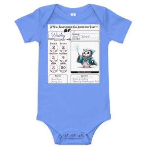 Personalized Baby Character Sheet One-piece | Custom Dnd Baby ...