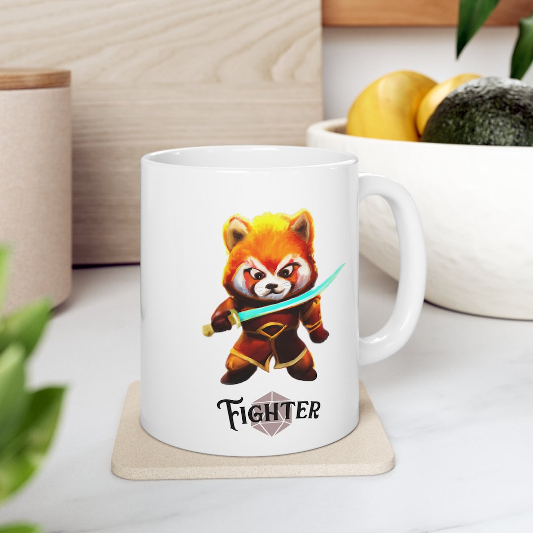 Fighter Dnd Class Mug D&D Mug, Ceramic RPG Gaming Mug, TTRPG Merch, Dnd ...