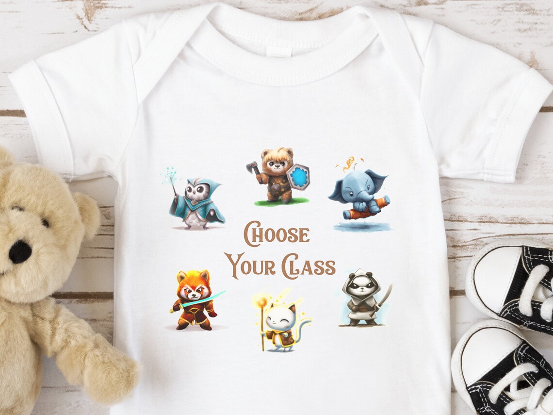 Choose Your Class Dnd Classes Baby Onesie D&D Baby - Etsy