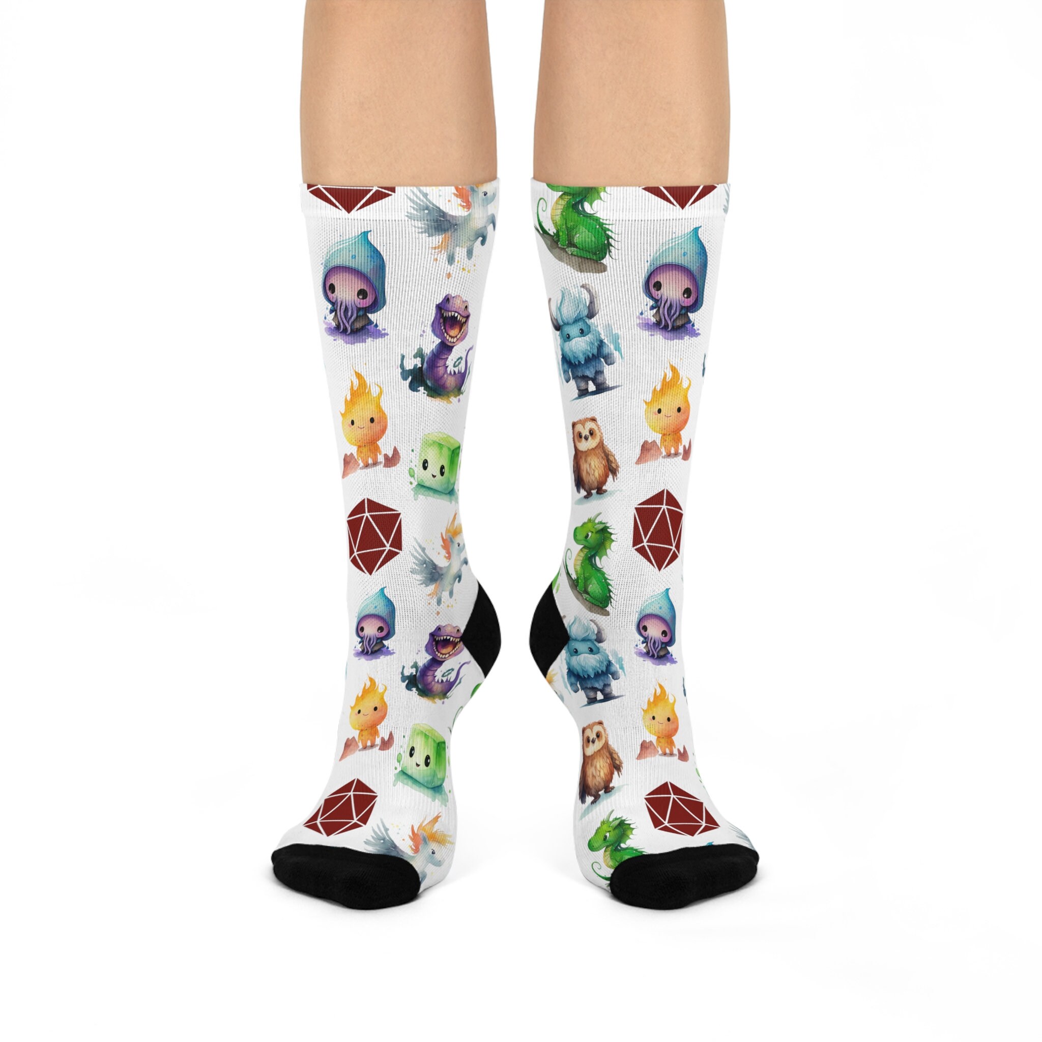 RPG Monster Themed Socks Dnd Socks, Gaming Apparel, D&D Merch, Dungeons ...