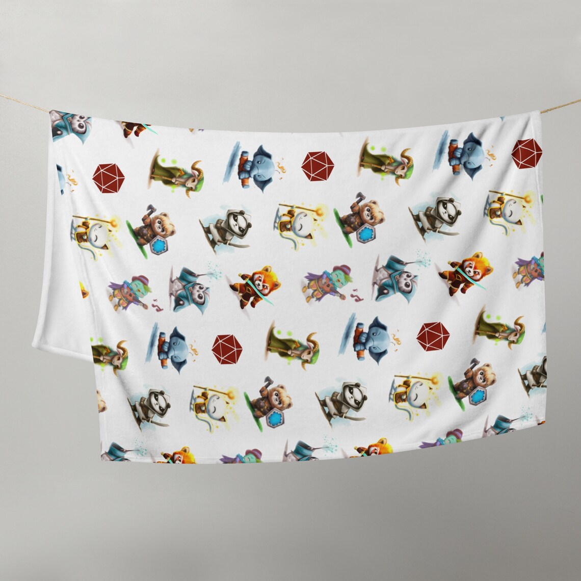 RPG Classes Throw Blanket Dnd Blanket Baby Dnd Blanket Dnd - Etsy