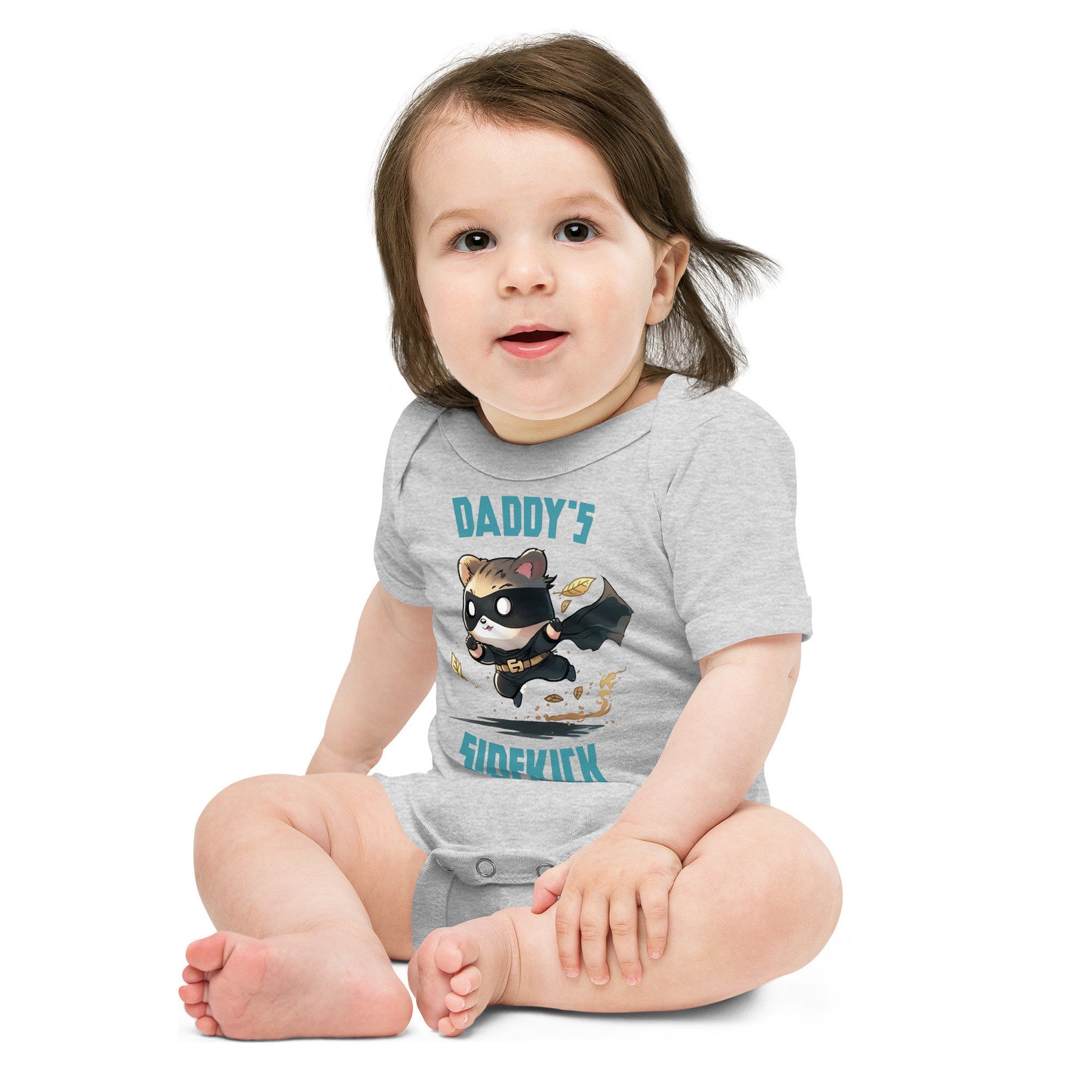 Daddy's Sidekick Baby Onesie Cute Baby Superhero Shirt, Geeky Baby ...