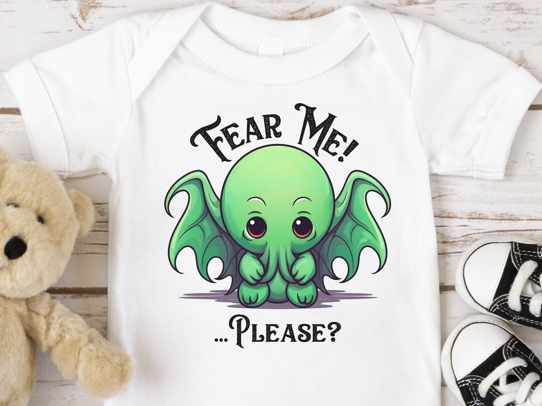 Baby Cthulhu - Baby One-piece - Fear Me! Please? | Cute Mythos Baby ...