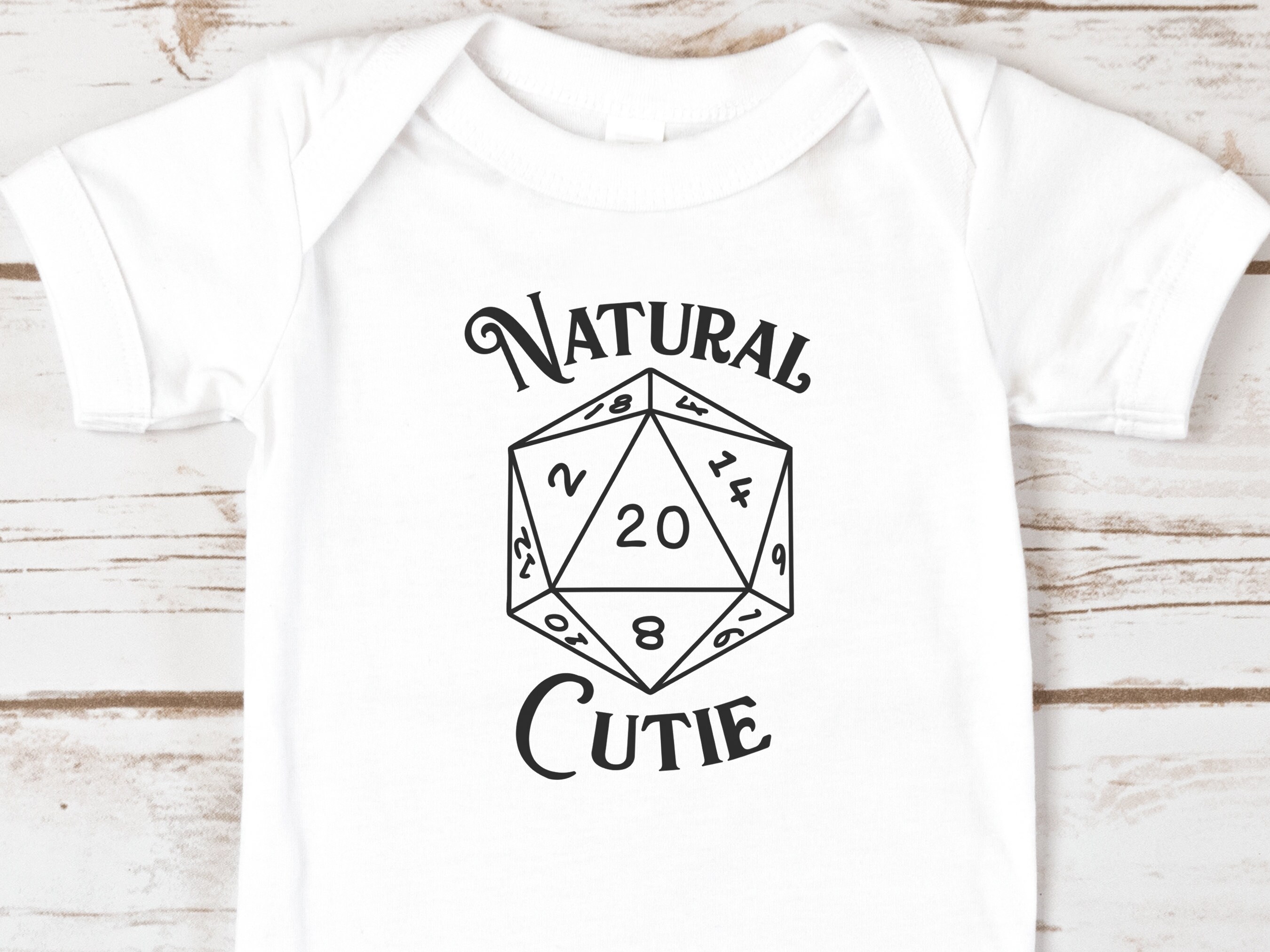 Natural Cutie | Dnd Baby Bodysuit - D&D Baby Gifts, Dice Bodysuit ...