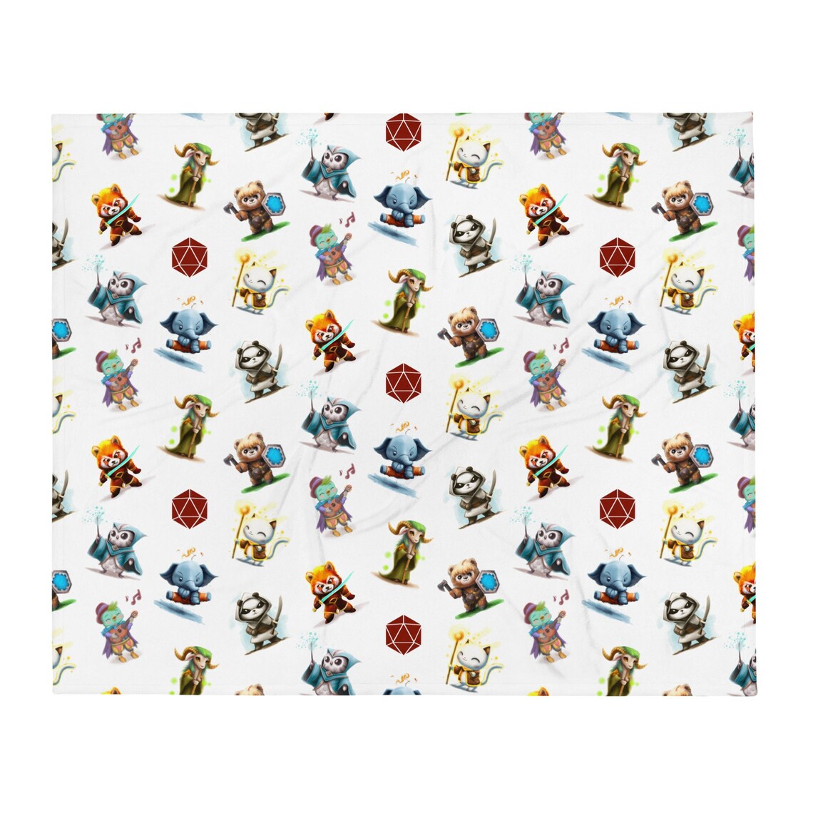 RPG Classes Throw Blanket Dnd Blanket Baby Dnd Blanket Dnd - Etsy