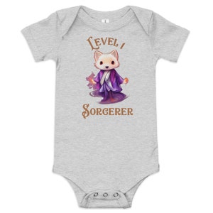 Level 1 Sorcerer Dnd Baby Onesie D&D Baby Gifts, Geeky Parents Gift ...
