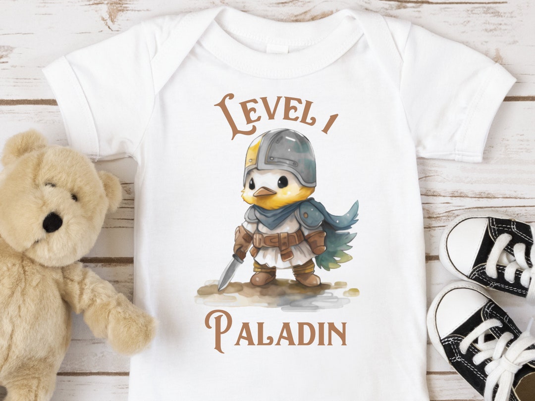 Level 1 Paladin | Dnd Baby Bodysuit - D&D Baby Gifts, Geeky Baby Shower ...