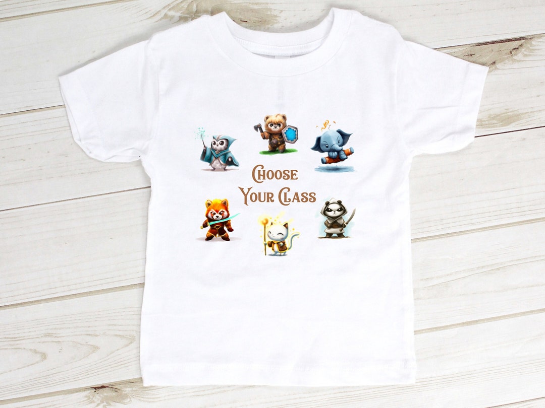 Choose Your Class | Dnd Classes Toddler Shirt - D&D Kid's Clothes ...