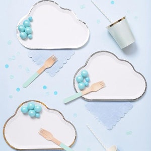 Cloud Shaped Paper Plates, Dinner Plates, Cake Plates, Disposable ...