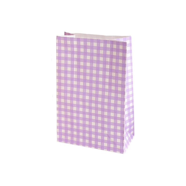 Checkered Party Favor Bag, 10pc, Goodie Bag, Gift Paper Bag, Snack Bag ...