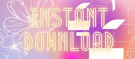 5 Pack | Negative Space Flower Coloring Pages | Adult Coloring for ...