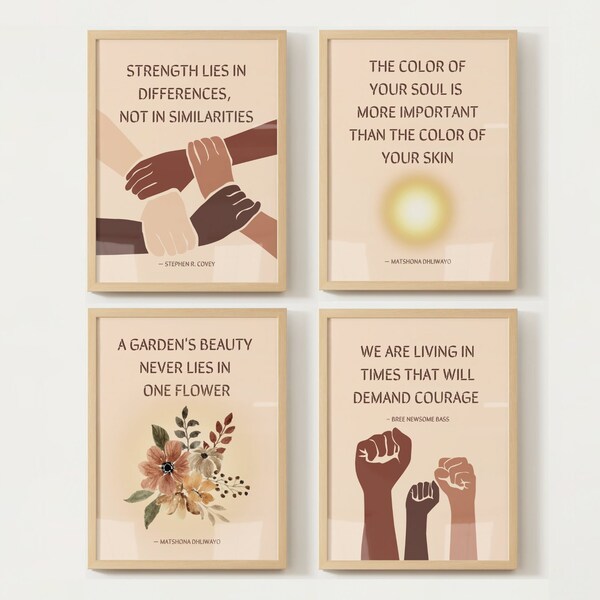 Diversity Wall Art - Etsy