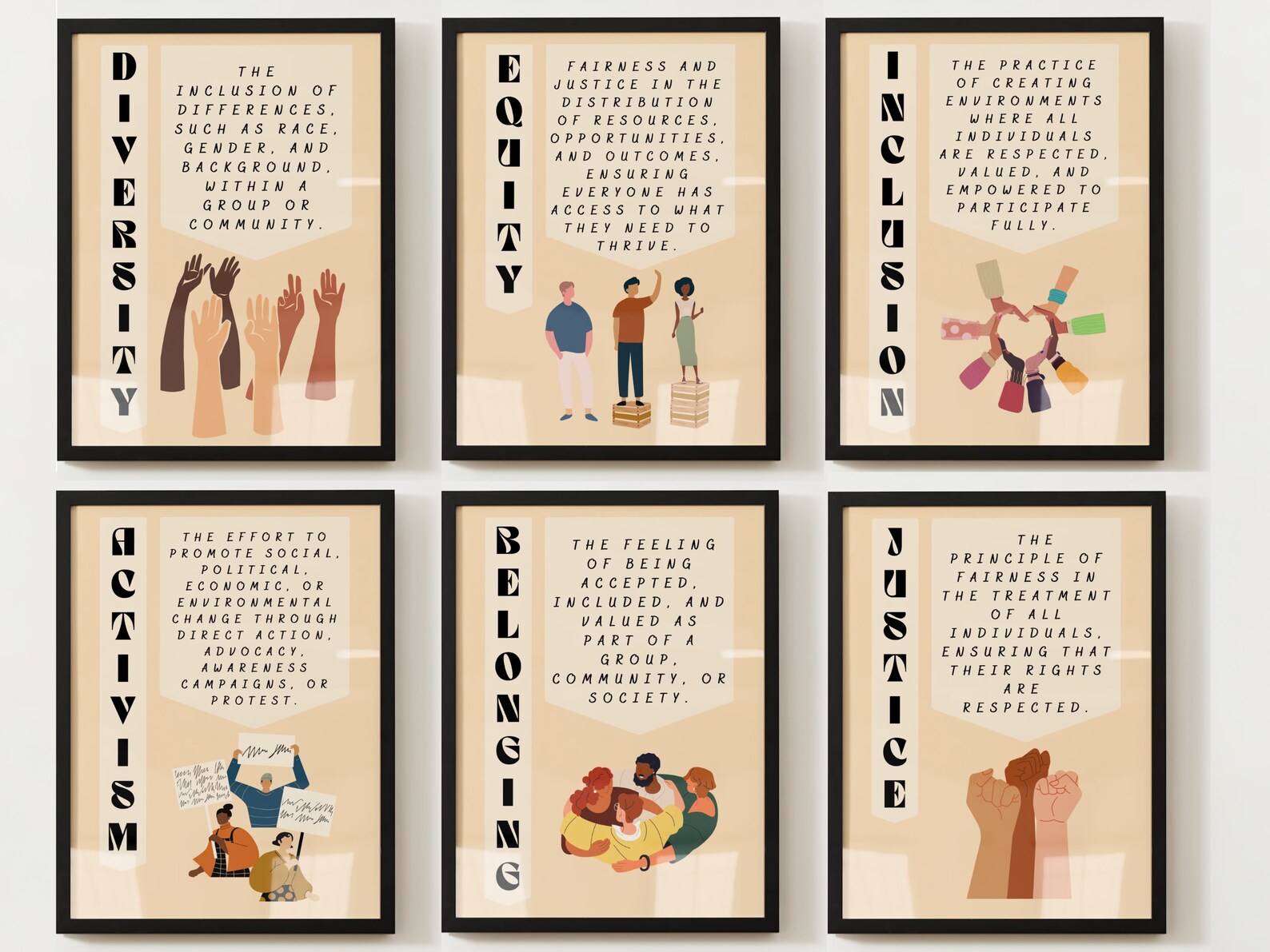 Social Justice Posters - Diversity - Equity - Inclusion - Activism ...