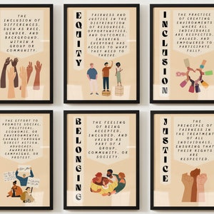 Social Justice Posters - Diversity - Equity - Inclusion - Activism ...