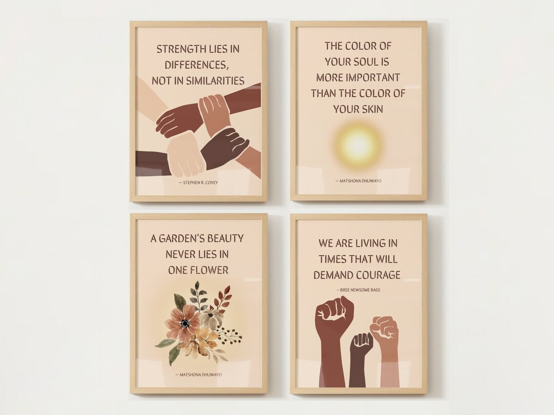 Diversity - Equity - Inclusion - Empowering Activism Quote Posters ...