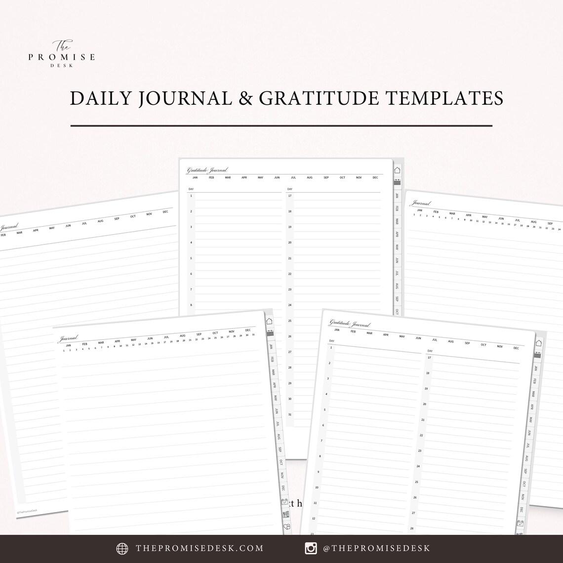 2025 Minimalist Digital Planner 365 Days Fully Hyperlinked Monthly ...
